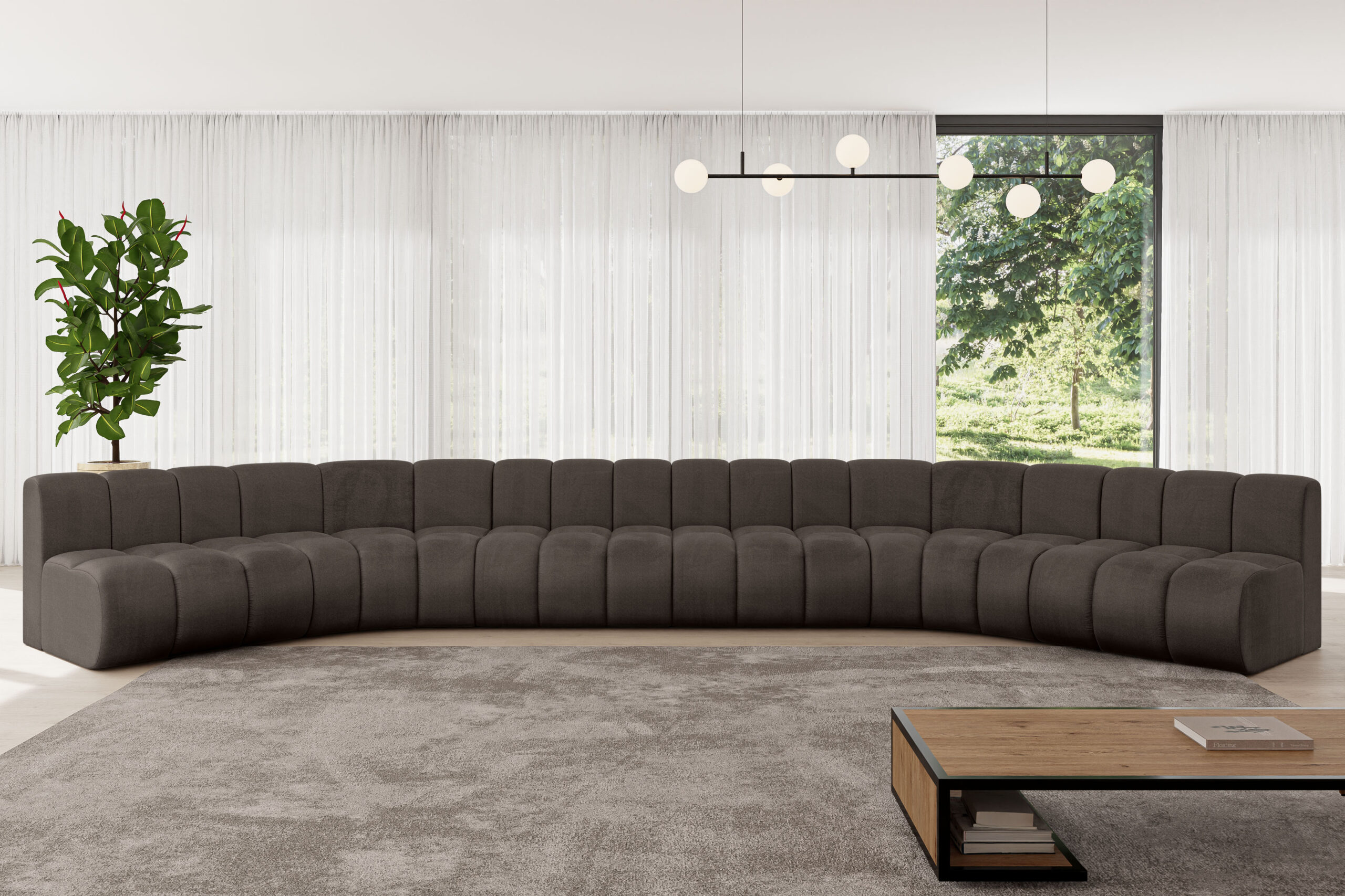 Wohnlandschaft Montra-U2 Braun - Monolith 15 | online kaufen ...