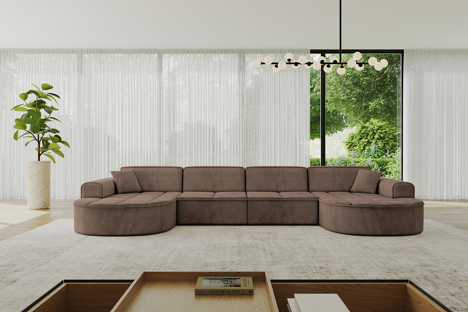 Ecksofa TARO-U2 Braun - Dream Velvet 202.37 | online kaufen ...