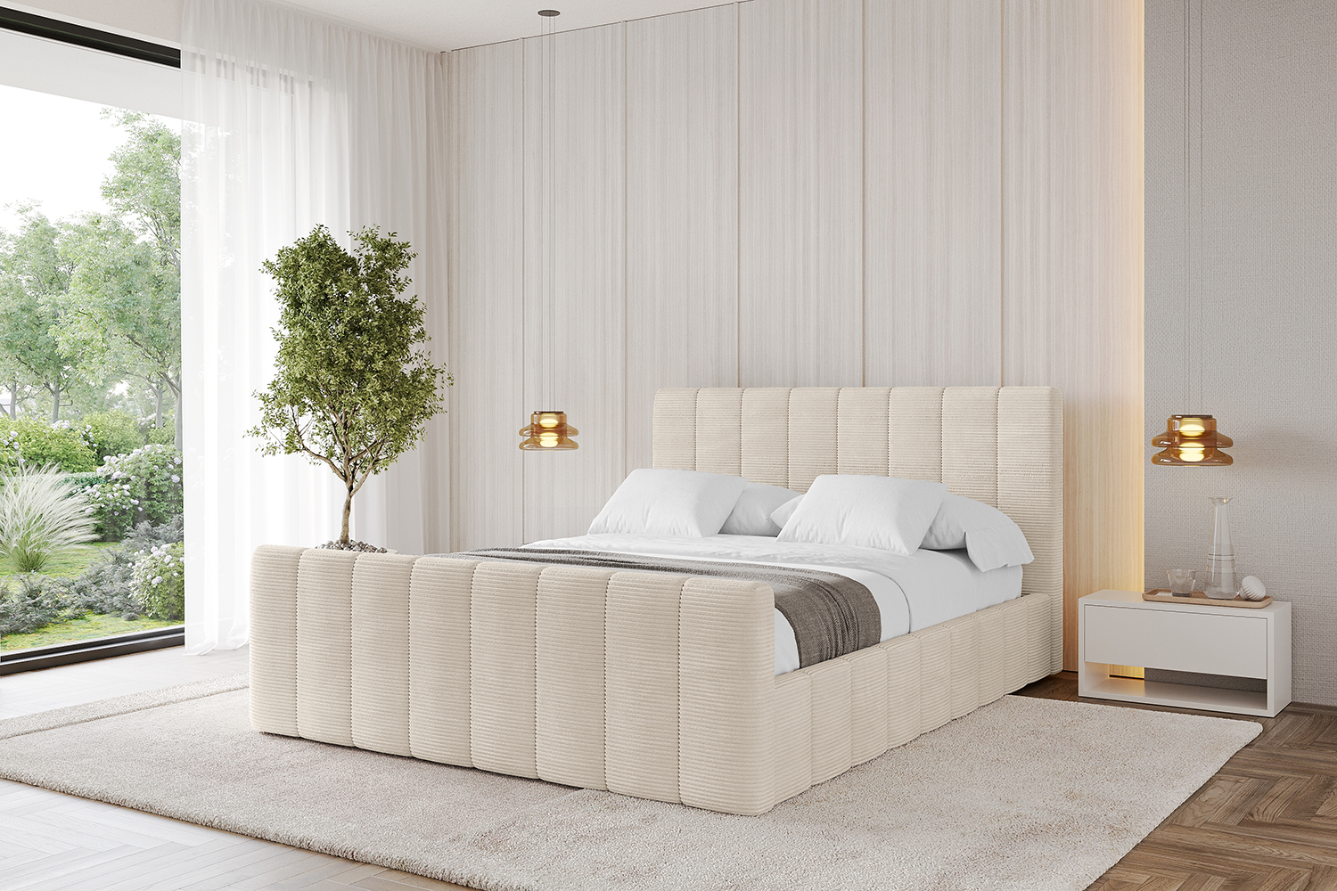 Polsterbett FINO-Z Beige - Poso 105 120x200 cm | online kaufen ...