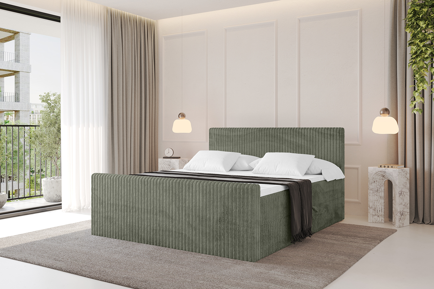 Boxbett TOLO-Z Olivgrün - Tilia 37 160x200 cm | online kaufen ...
